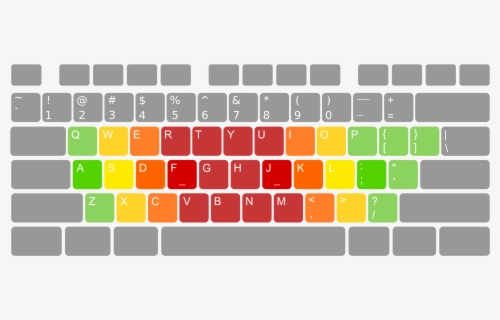 Transparent Keypad Png - Colorful Computer Keyboard Clipart , Free ...