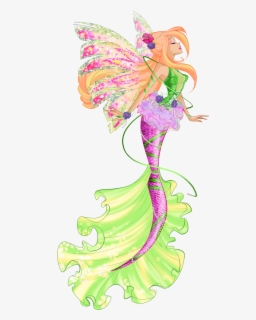 Transformation Drawing Mermaid Transparent Png Clipart - Winx Club ...