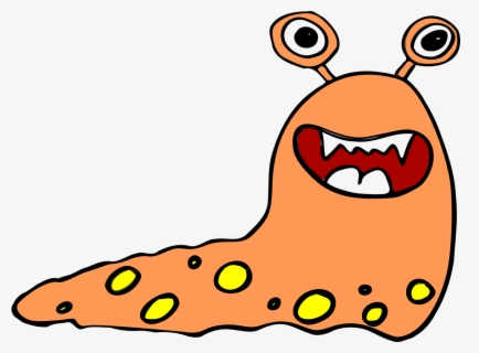 Alien Monster Print Free Picture - Slug Cartoon , Free Transparent ...
