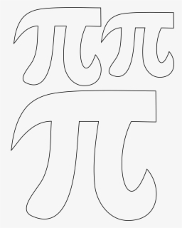 Pi Day Coloring - Line Art , Free Transparent Clipart - ClipartKey