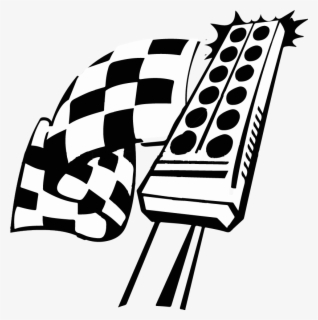 Track Clipart Drag Race - Drag Racing Tree Drawing , Free Transparent ...