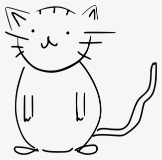 Cat Clipart White - Cat Clipart Black N White , Free Transparent Clipart - ClipartKey