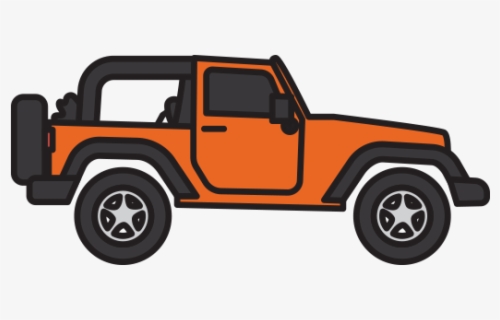 Jeep Png Clipart - Neon Orange Jeep Wrangler , Free Transparent Clipart ...