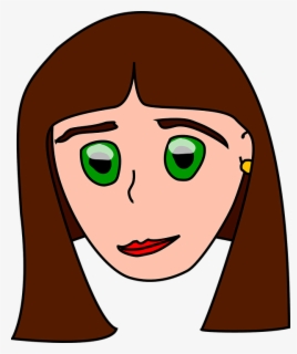 Brown - Eye - Clipart - Cartoon Girl Brown Eyes , Free Transparent ...