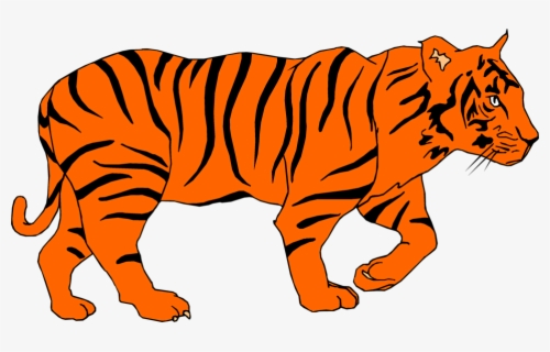 Transparent Auburn Clipart - Cartoon Aubie The Tiger , Free Transparent ...