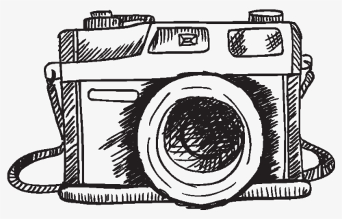 White Drawing Camera - Camera Drawing Png , Free Transparent Clipart ...