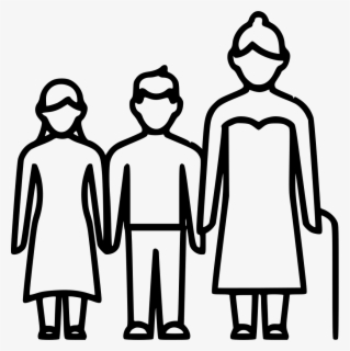 Grandma Grandchildren Icon , Free Transparent Clipart - ClipartKey