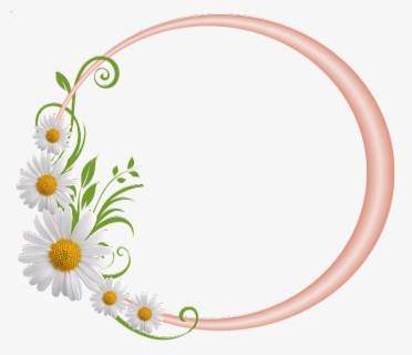 Flower Clip Art - Round Frame Flower Png , Free Transparent Clipart ...