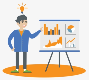 Man Explaining Charts - People Presentation Vector , Free Transparent ...