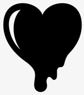 Melting Heart Png Transparent Images - Melting Black Dripping Heart ...