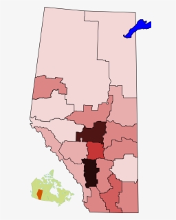 Transparent Distribution Clipart - Alberta Population Density Map ...