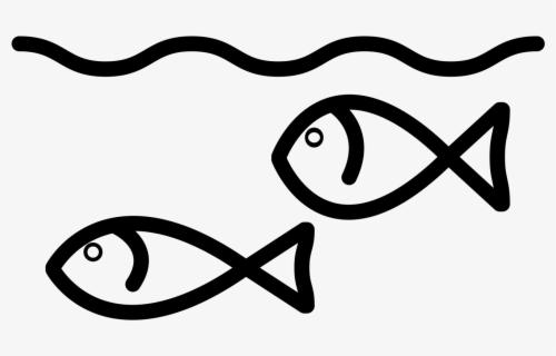 Download Heraldic Fish Png Clipart , Png Download - Line Art - ClipartKey