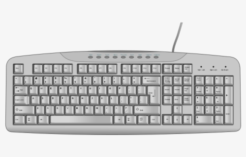 Free Computer Keyboard Clip Art with No Background - ClipartKey