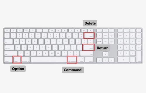 Keyboard Clipart Mac Keyboard - Apple Wireless Keyboard , Free ...