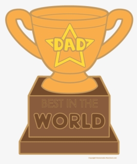 How To Draw A Dad"s Trophy - Fathers Day Trophy Printable , Free ...