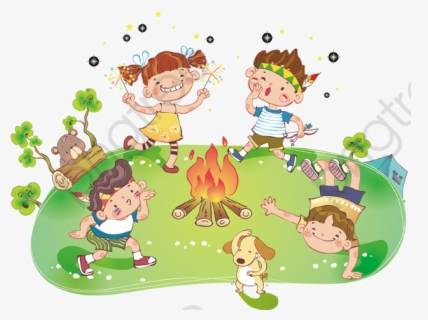 Free Summer Camp Kids Clip Art with No Background - ClipartKey