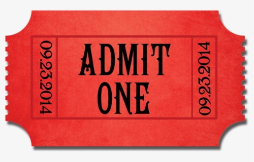 Transparent Admit One Png - Train Ticket Clip Art , Free Transparent ...
