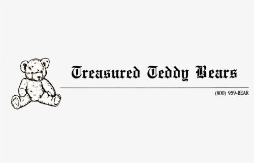 Treasured Teddy Bears - Calligraphy , Free Transparent Clipart - ClipartKey