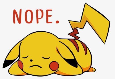 Pikachu Fan Art Clipart , Png Download - Pokemon Laying Down , Free ...