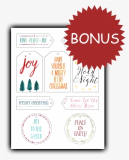 Free Printable Christian Christmas Tags , Free Transparent Clipart ...
