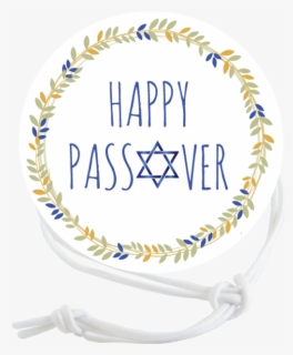 Happy Passover Leaf Border Napkin Knot - Circle , Free Transparent ...