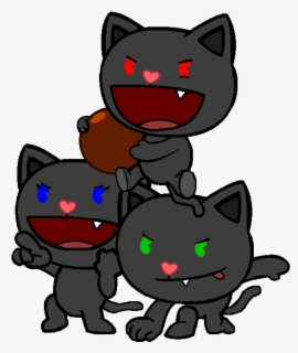 Dark Happy Tree Friends - Black Cat , Free Transparent Clipart - ClipartKey
