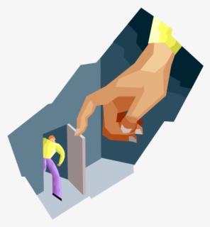 Man Opening The Door Vector Png , Free Transparent Clipart - ClipartKey