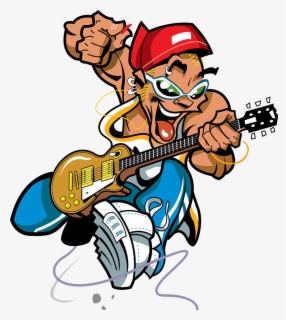 Guitar Player Free Download Png Hd Clipart - Bass Guitar Player Cartoon ...