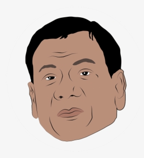 Head Philippines Cheek Duterte Face Rodrigo Cartoon - Duterte Cartoon ...