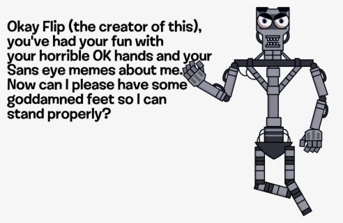 Endoskeleton Lashes Out - Cartoon , Free Transparent Clipart - ClipartKey