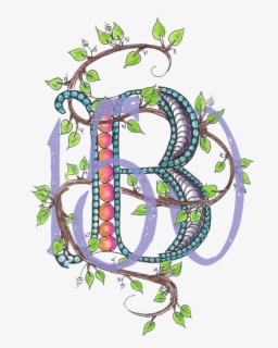 Illuminated Letter B With Vines , Free Transparent Clipart - ClipartKey