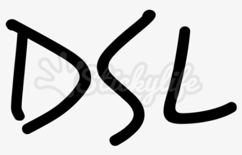 Dsl Monogram - Calligraphy , Free Transparent Clipart - ClipartKey