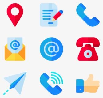 Email Clipart Contact Me - Contact Us Social Media Icons Png , Free ...