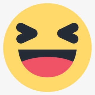 Facebook Haha Emoji Emoticon Icon Vector Logo - Happy Face Facebook Png ...
