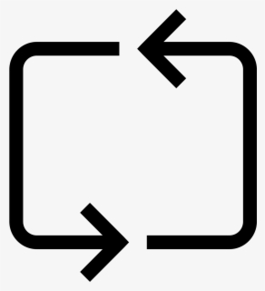 Looping Arrows - Repeat Clipart Black And White , Free Transparent ...