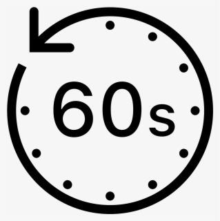Clip Art Transparent Free Download On - 60 Seconds Icon Png , Free ...