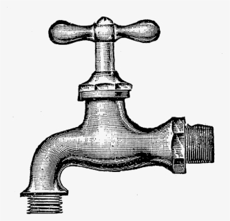 Garden Tap Line Drawing , Free Transparent Clipart - ClipartKey