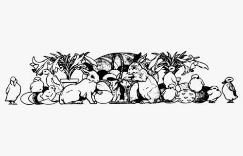 Free Easter Black And White Clip Art with No Background - ClipartKey