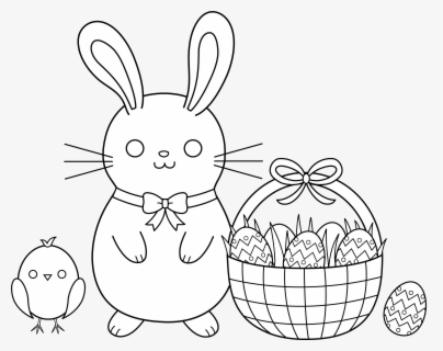 Free Easter Black And White Clip Art with No Background - ClipartKey