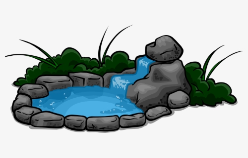 Waterfall Pond Sprite - Water Cartoon Png Png , Free Transparent ...