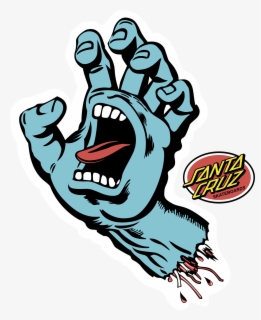 Santa Cruz Screaming Hand Logo Clipart , Png Download - Screaming Hand ...