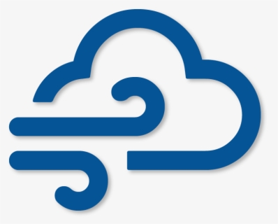 Transparent Windy Weather Clipart - Cute Weather Vector Png , Free ...