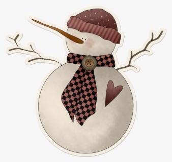 Snowman With A Button Nose , Free Transparent Clipart - ClipartKey