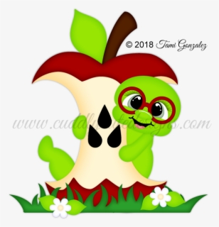 Clipart Apple With Worm , Free Transparent Clipart - ClipartKey
