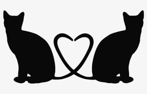 Clipart Cat Heart - Cats With A Heart , Free Transparent Clipart ...