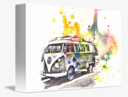Volkswagen Drawing Bus Vw - Vw T1 Bus Background , Free Transparent ...
