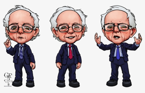 Hippie Clipart Ell Student - Cute Cartoon Bernie Sanders , Free ...