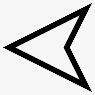 Arrow Png Transparent Background - White Arrow Black Outline Icon ...