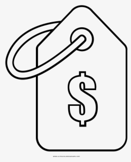 Price Tag Coloring Page - Line Art , Free Transparent Clipart - ClipartKey