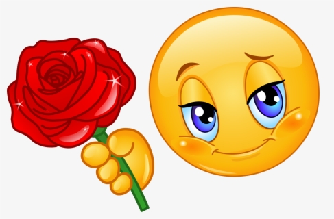Clipart Rose Emoji - Transparent Background Rose Emoji , Free ...